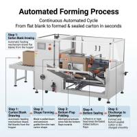 China HXP40E Fully Automated Box Forming Device Connecting With Downstream Packaging Conveyor for sale