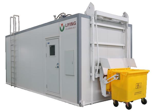 Quality 50MHz Feeding Dedusting Medical Waste Disposal Machine Equipment 120KW for sale
