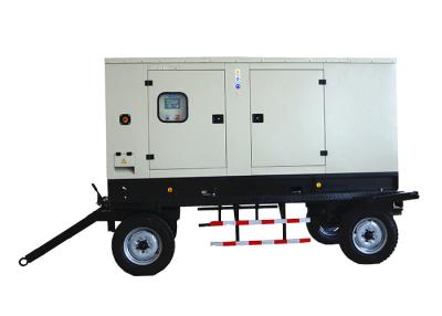 China Trailer Mounted 80kw 100kva Diesel Power Generator , Silent Diesel Gensets for sale