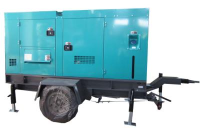 Cina generatori diesel montati rimorchio di Cummins delle ruote 100KVA due con illuminazione in vendita