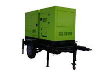 China Trailer Cummins Diesel Generators two Wheels Mobile Type With Cable for sale