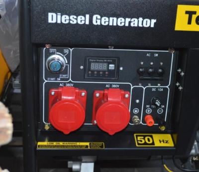 中国 3つの段階5000Wの携帯用小さい携帯用発電機はタイプ手の開始を開けます 販売のため