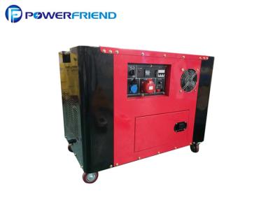 China Refrigeración por aire del pequeño generador diesel portátil silencioso 10kw 3 fases/monofásico en venta