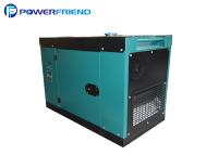 China AC Single Phase Blue Small Quiet Diesel Generator 7kva With Silent Shell for sale
