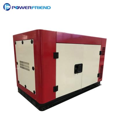 China 10kva dirigem o tipo silencioso fase monofásica de refrigeração ar dos geradores portáteis pequenos do uso à venda