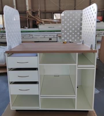 China Modern  Office Computer Desk With 3 Fabric Drawers Study Structure for sale