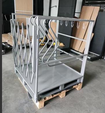 Quality Sleek Metal Foldable Display Racks Retail Store Display Racks Powder Coated AT for sale