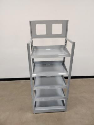 China At-0260 Custom Display Rack Metal Five Tier Display Fixture Store Usage Rack Supermarket, Home Kitchen, Silver for sale