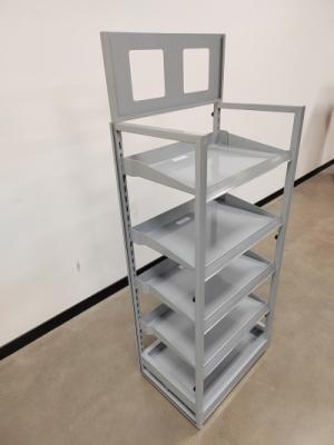 Cina At-0260 Display Rack Custom Metal Five Tier Display Fixture Store Usage Rack Supermercato, cucina domestica, argento in vendita