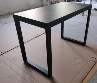 China AT-0263 Customized Display  End Table, Matte Black Metal Square Side Table for Living Room for sale