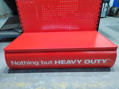 中国 AT-0264 店舗ディスプレイ フィクスチャ 壁面ディスプレイ LEDライト付き 工具ディスプレイ 色カスタマイズ 販売のため