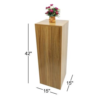 China AT-0267 42" Display Stand Tall Cube Pedestal Display Glorifier Riser Flower Sculputure Lamp Stand, Dimension and Color Customized for sale