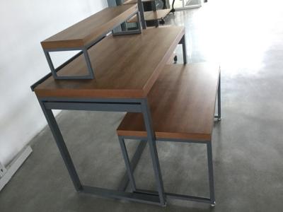 China Wood Top Nesting Table Set with Metal Frame for sale