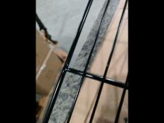 shelf with front lip -black - grid / sw