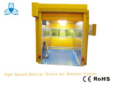 China Power Coated Steel Clean Room Air Shower Tunnel With High Speed Rolling Automatic Opening Shutter for sale