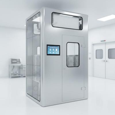 China HEPA Filter Cleanroom Entrance Shower Featuring Microcomputer Control System for Air Shower and Contamination Prevention for sale