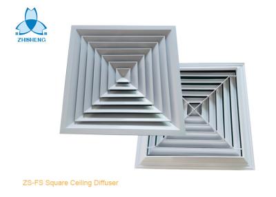 Cina polvere bianca di alluminio del diffusore del soffitto del quadrato di pollice 24x24 ricoperta in vendita