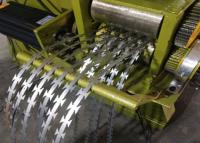 China Galvanized 3.0kw 0.45mm Razor Wire Making Machine for sale
