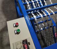 China Galvanized 3.0kw 0.45mm Razor Wire Making Machine for sale