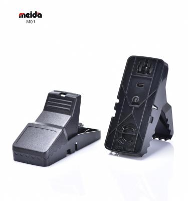 China Carton Size 41*37*24cm Product Size 11*5*4cm Home Indoor Black Plastic Mouse Traps for sale