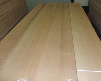 China Natural African Anegre Wood Veneer Sheet Quarter Cut for sale