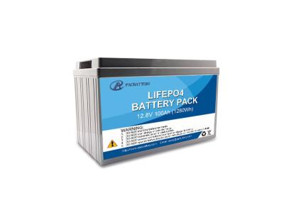 China 12.8v 100ah Deep Cycle Battery , Li Ion Phosphate Battery Pack For Camper for sale