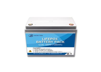 China 12.8v 100ah Deep Cycle Battery , Li Ion Phosphate Battery Pack For Camper for sale
