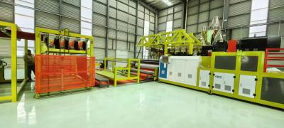 Cina 2 Extruders Co Extrusion TPE Carpet Backing Machine con velocità regolabile in vendita