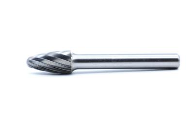 China Laser Engraved Cone Carbide Burr SF-3M OEM Tungsten Carbide Deburring Bits for sale