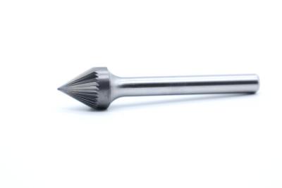 China SJ-5M 60° Countersink Carbide Rotary Burr Single Fine Cut For Chamfer Hole Work for sale