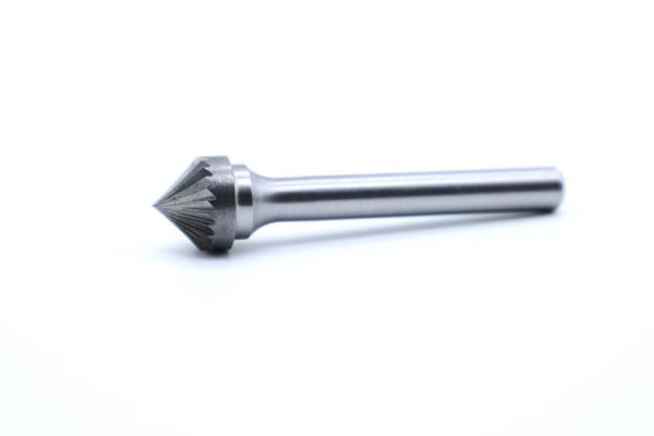Quality Countersink 90° Tungsten Carbide Rotary Burrs SK-5M Single Cut For Right Angle Chamfers for sale