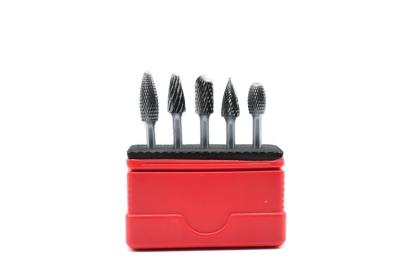 China Standard Carbide Burr Bit 5 Piece Set Wear Resistant Carbide Burr Die Grinder Bit for sale