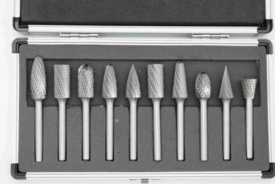 China Double Cut Burr Bit Set 10 Piece Set Suitable For General Metal Processing for sale
