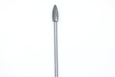 China Cone Long Shank Carbide Burrs Heat Resistant SH-5ML6 For Curved Work for sale