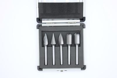 China 5-Piece Tungsten Carbide Rotary Burr Set with 12.7mm Cut Diameter and 6mm Shank for Multi-Material Work for sale