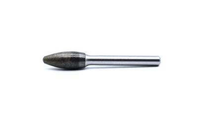 China Flame Shape Carbide Rotary Burr with 9.6mm Cut Diameter for Customizable Curved Surface Work for sale