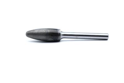 China Flame Shape Carbide Rotary Burr Blank - 12.7mm Cut Diameter Tungsten Carbide Material for Custom Tooth Grinding for sale