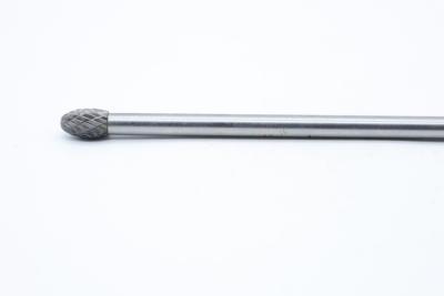 China Long Shank Carbide Rotary Burr with 8mm Head Diameter Double Cut Design and 150mm Extended Shank for Deep Cavity Work for sale