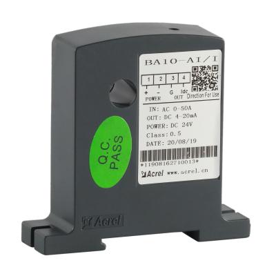 China Acrel 300286.SZ single phase ac 0-50A input current transmitter with analog 4-20mA output for sale