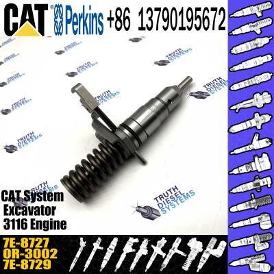 Cina 3114 iniettore di combustibile diesel di 3116 motori 7E-8727 7E8727 0R-3002 per l'escavatore 205B 213B 214B 224B E110B E240B E di Caterpillar in vendita