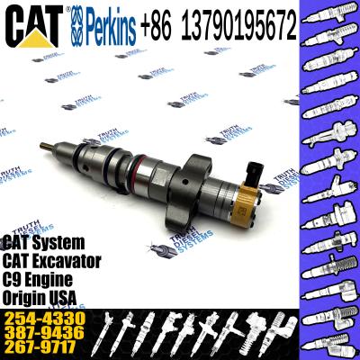 Chine Injecteur de carburant 254-4330 C9 des parties 387-9433 387-9434 10R-7222 387-9431 de moteur diesel pour l'excavatrice de 330D 336D à vendre
