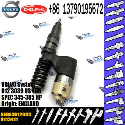 China engine fuel injector common rail fuel injector 8113411 BEBE4B12003 for FH12 FM12 NH 12 with genuine quality for sale