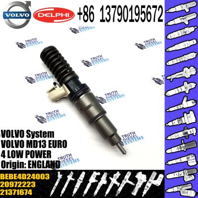 China Direct Sale Diesel Fuel Injector 20972223 21371674 BEBE4D24003 For VOL MD13 EURO 4 LOW POWER for sale