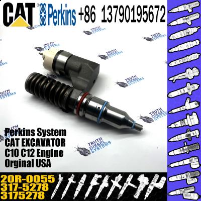 중국 고양이 굴삭기 140H E3176C E3196 C10 C12 20R-0055를 위한 디젤 연료 커먼 레일 인젝터 20R-0055 20R0055 3175278 317-5278 판매용