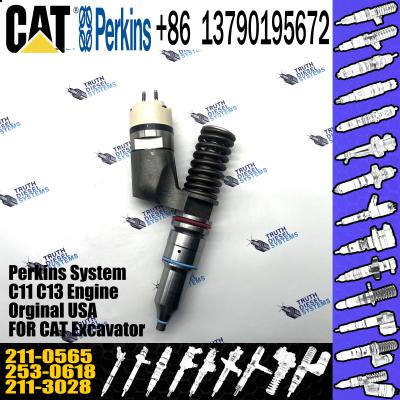 중국 굴삭기는 C13 C15 C18 엔진 분사기 253-0618 10R-7231 211-3028 211-0565 211-3023을 분할합니다 판매용