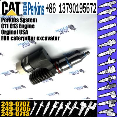 China C11 C13 Fuel Injector 249-0713 249-0705 249-0707 for cat caterpillar excavator backhoe compactor crawler loader dozer for sale