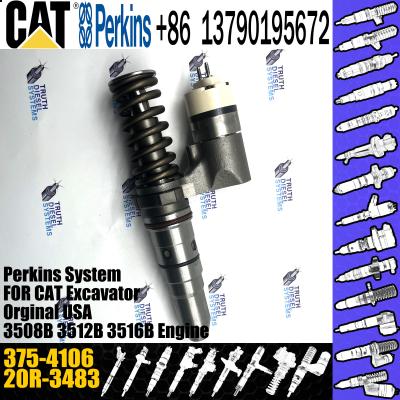 중국 애벌레 엔진 3512C 3516C를 위한 뜨거운 판매 연료-커먼 레일 분사기 375-4106 3754106 20R3483 판매용