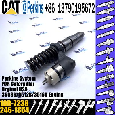China Inyector de combustible común del carril del motor de alta presión 246-1854 2461854 10R-7238 para CAT 3508C 3512C en venta