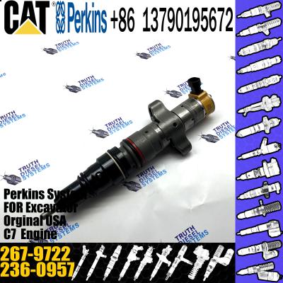 Cina Spruzzatore comune 267-3361 267-9710 267-9717 236-0957 dell'iniettore di combustibile diesel dell'iniettore della ferrovia per il motore del CAT C7 C9 in vendita