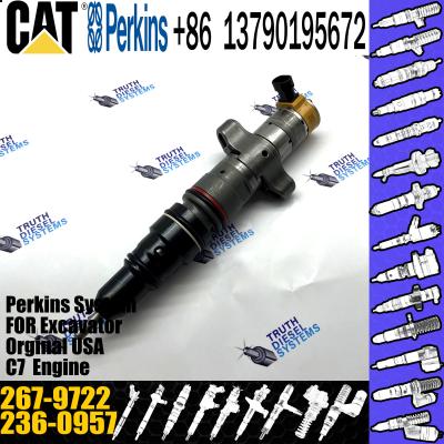 Cina Spruzzatore comune 267-3361 267-9710 267-9717 236-0957 dell'iniettore di combustibile diesel dell'iniettore della ferrovia per il motore del CAT C7 C9 in vendita